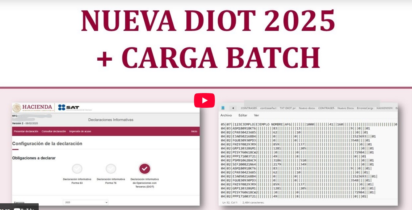 La Nueva DIOT. Todo lo que necesitas saber para cumplir con el SAT ...