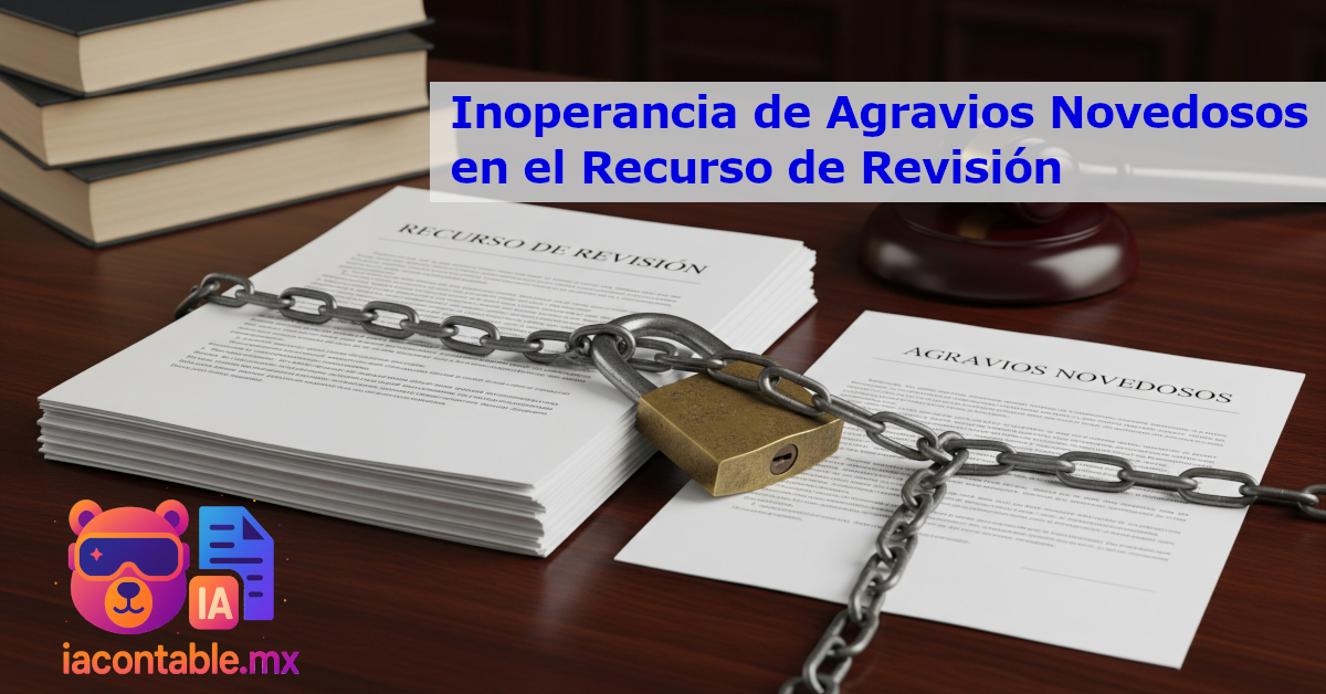 Inoperancia de Agravios Novedosos en el Recurso de Revisión: Análisis y ...