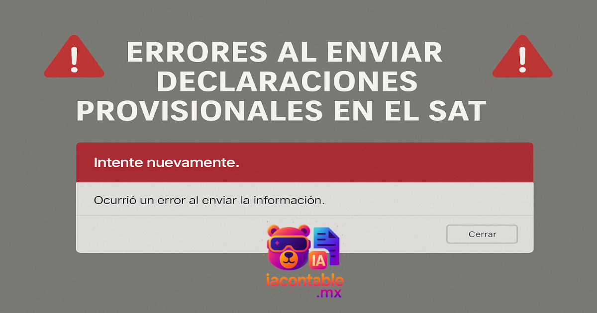 Error SAT Pagos Provisionales: Solución al Enviar Información - Guía Rápida 2024