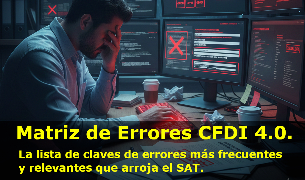 Matriz de Errores CFDI 4.0: Claves SAT Más Frecuentes y Relevantes